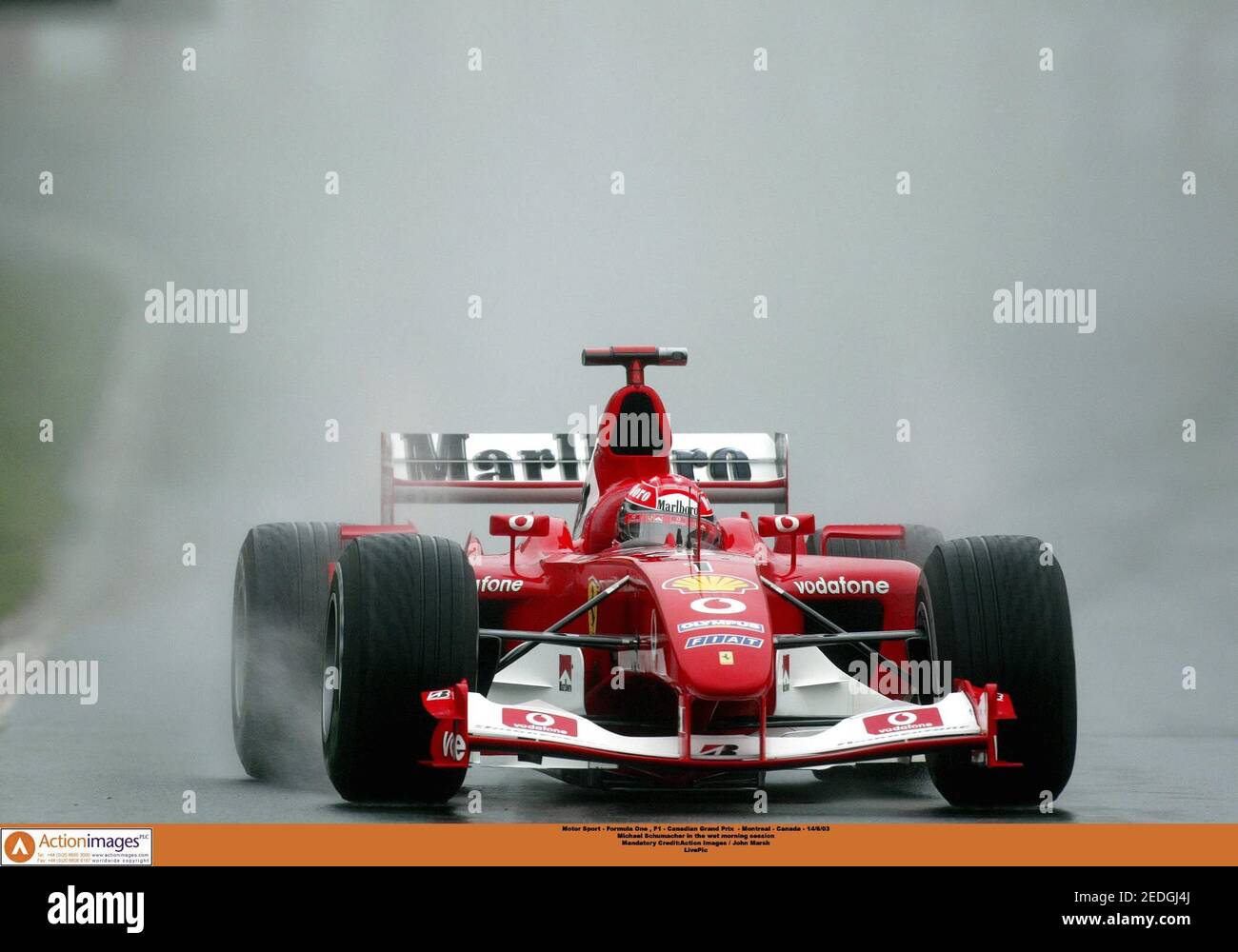 Michael schumacher in action at montreal hi-res stock photography and ...