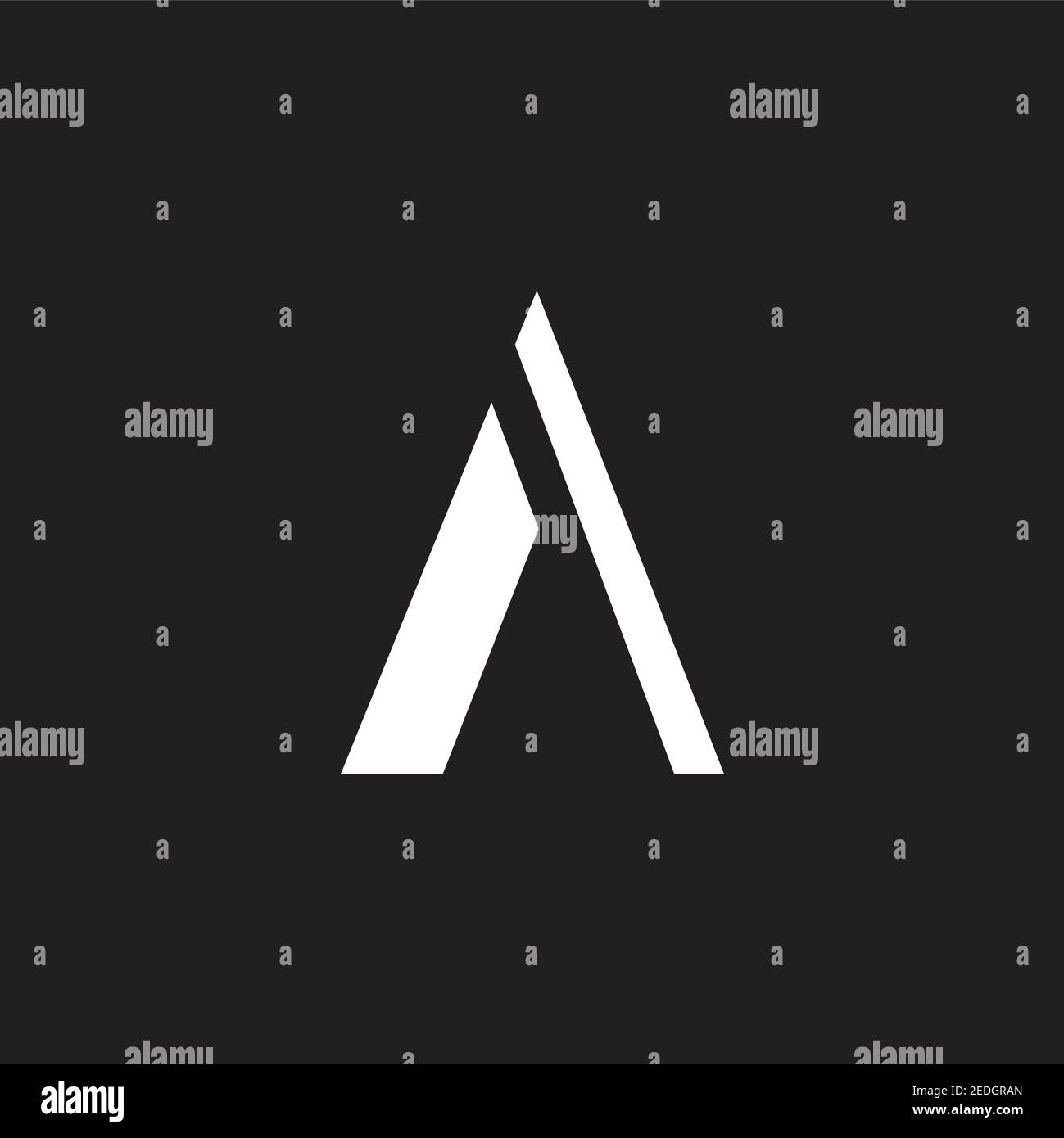 letter a simple triangle simple geometric logo vector Stock Vector ...