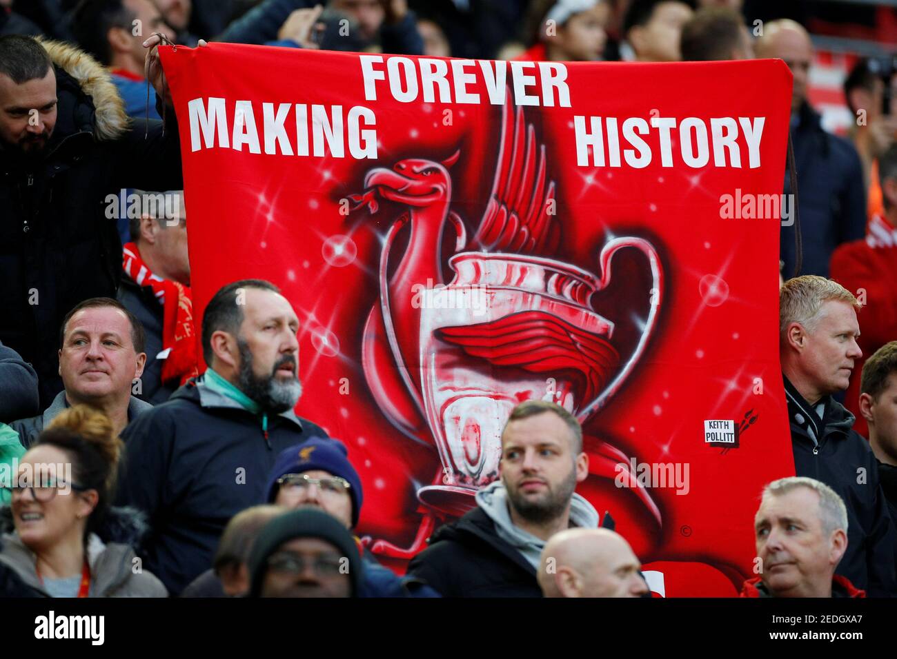 Liverpool fc banner hi-res stock photography and images - Alamy