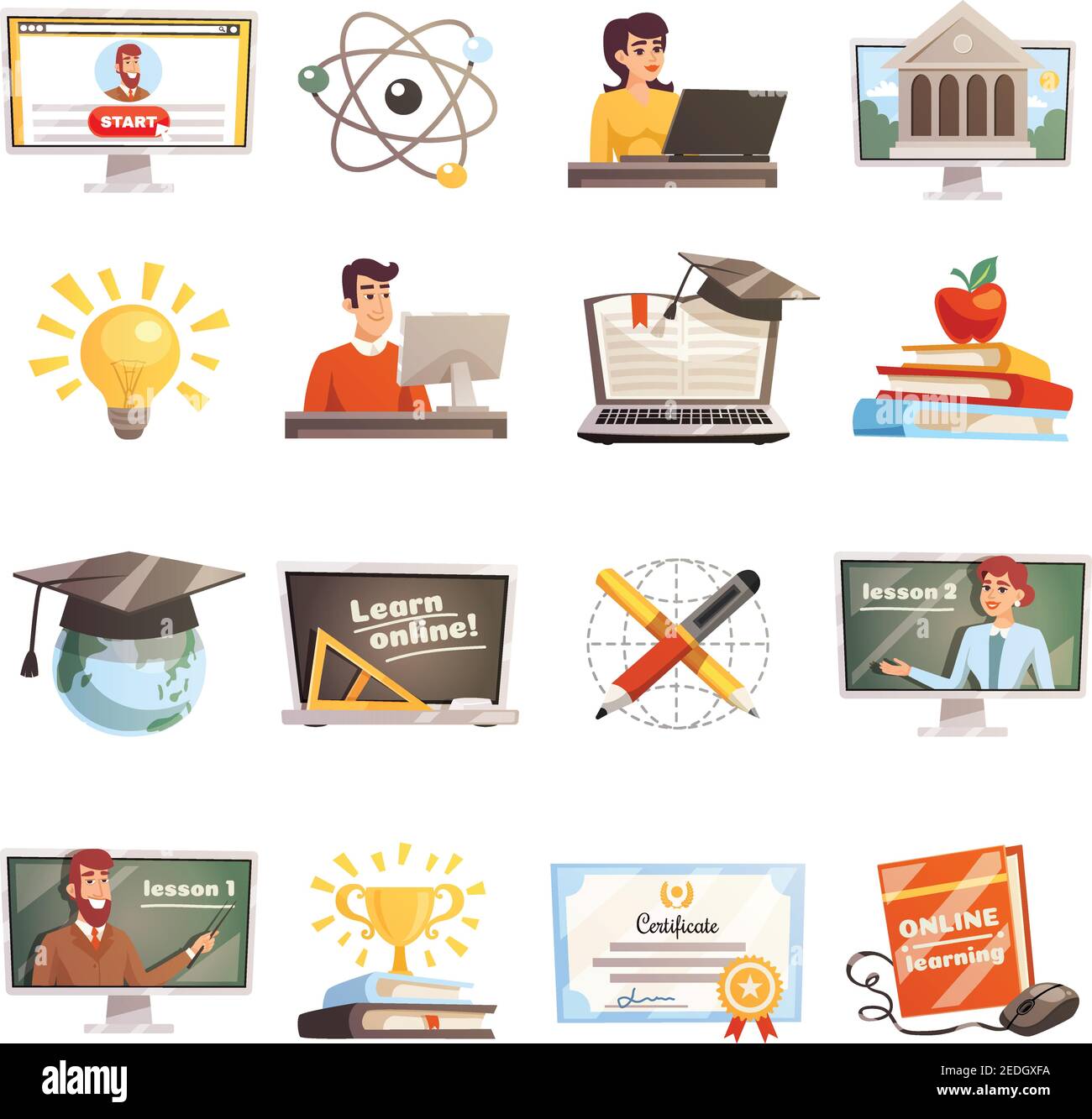 Students participating Stock Vector Images - Alamy