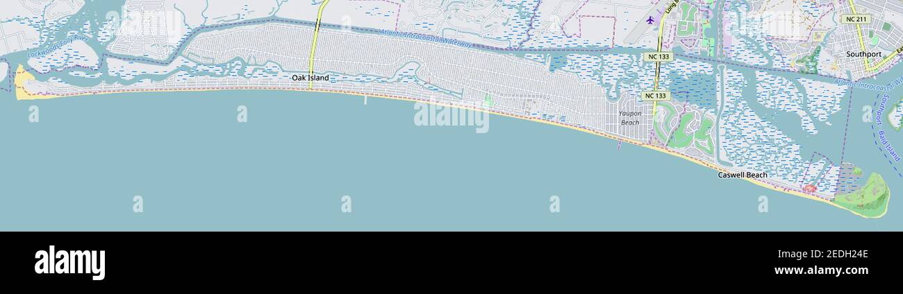 Oak Island Map Stock Photo - Alamy