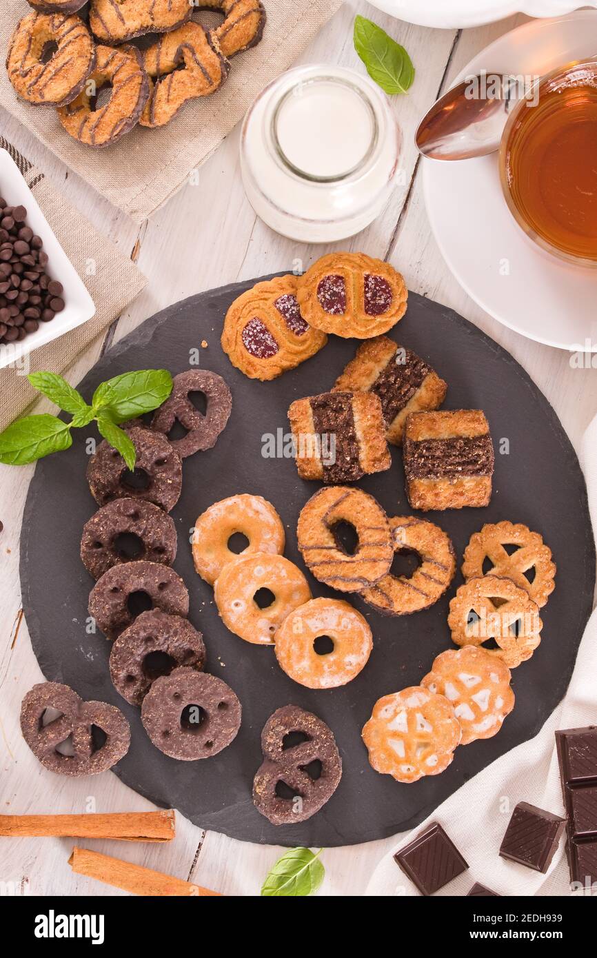 Shortcrust pastry biscuits Stock Photo - Alamy