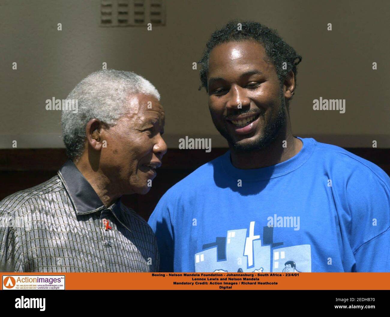 Lennox lewis and nelson mandela hi-res stock photography and images - Alamy