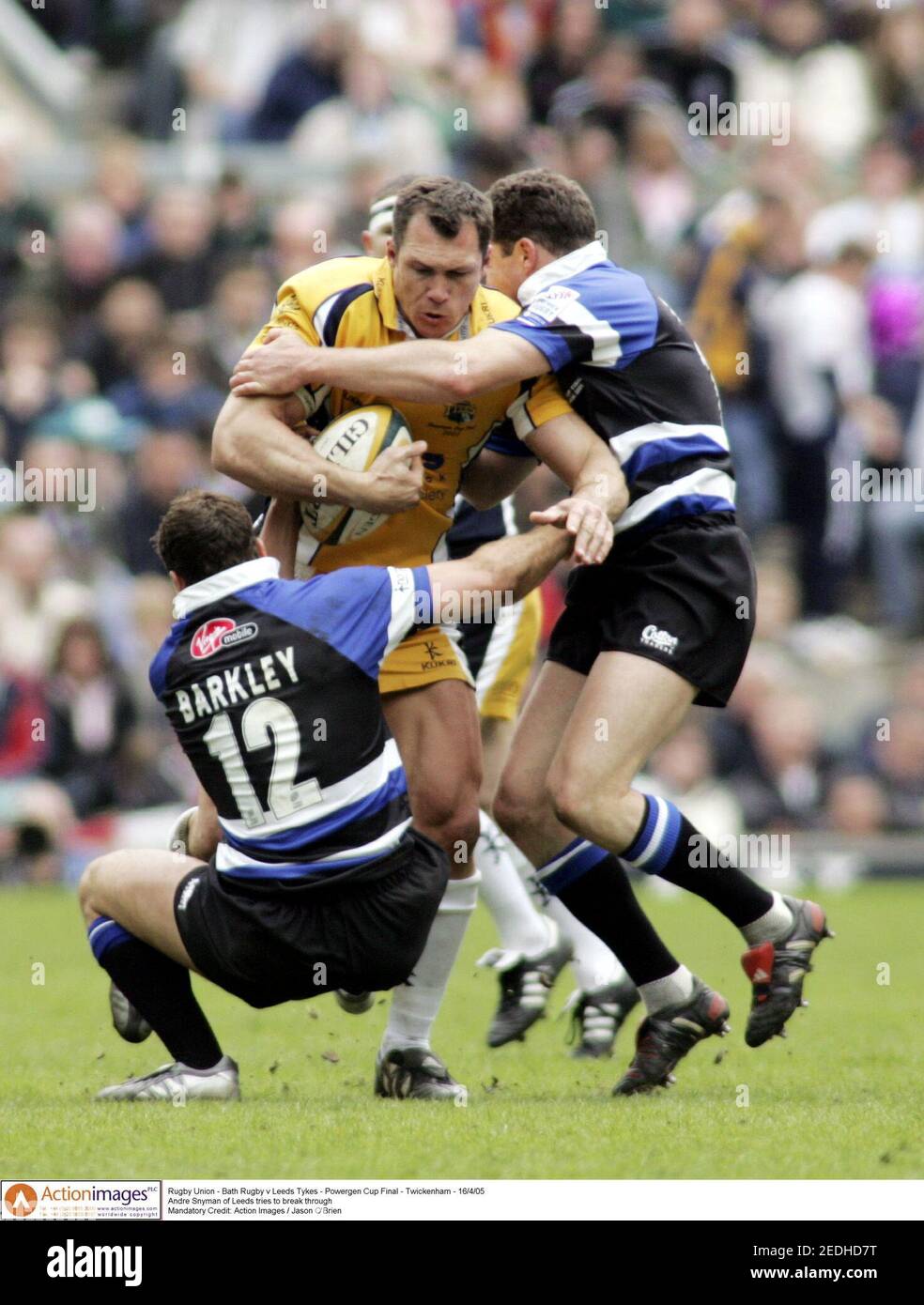 Rugby union the powergen cup final leeds tykes bath twickenham hi-res ...