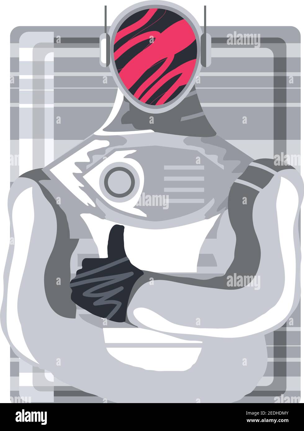 space portrait astronaut avatar icon isolated vector illustration Stock ...