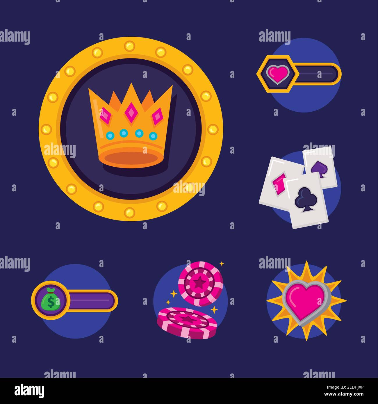 Crown ace Stock Vector Images - Alamy