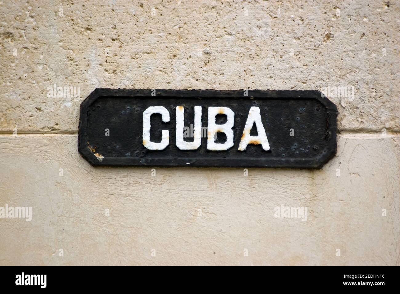 Road sign in cuba hi-res stock photography and images - Alamy