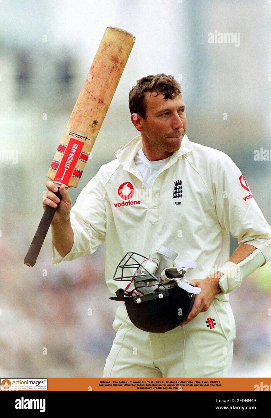 Sport cricket dejected michael atherton hi-res stock photography and ...