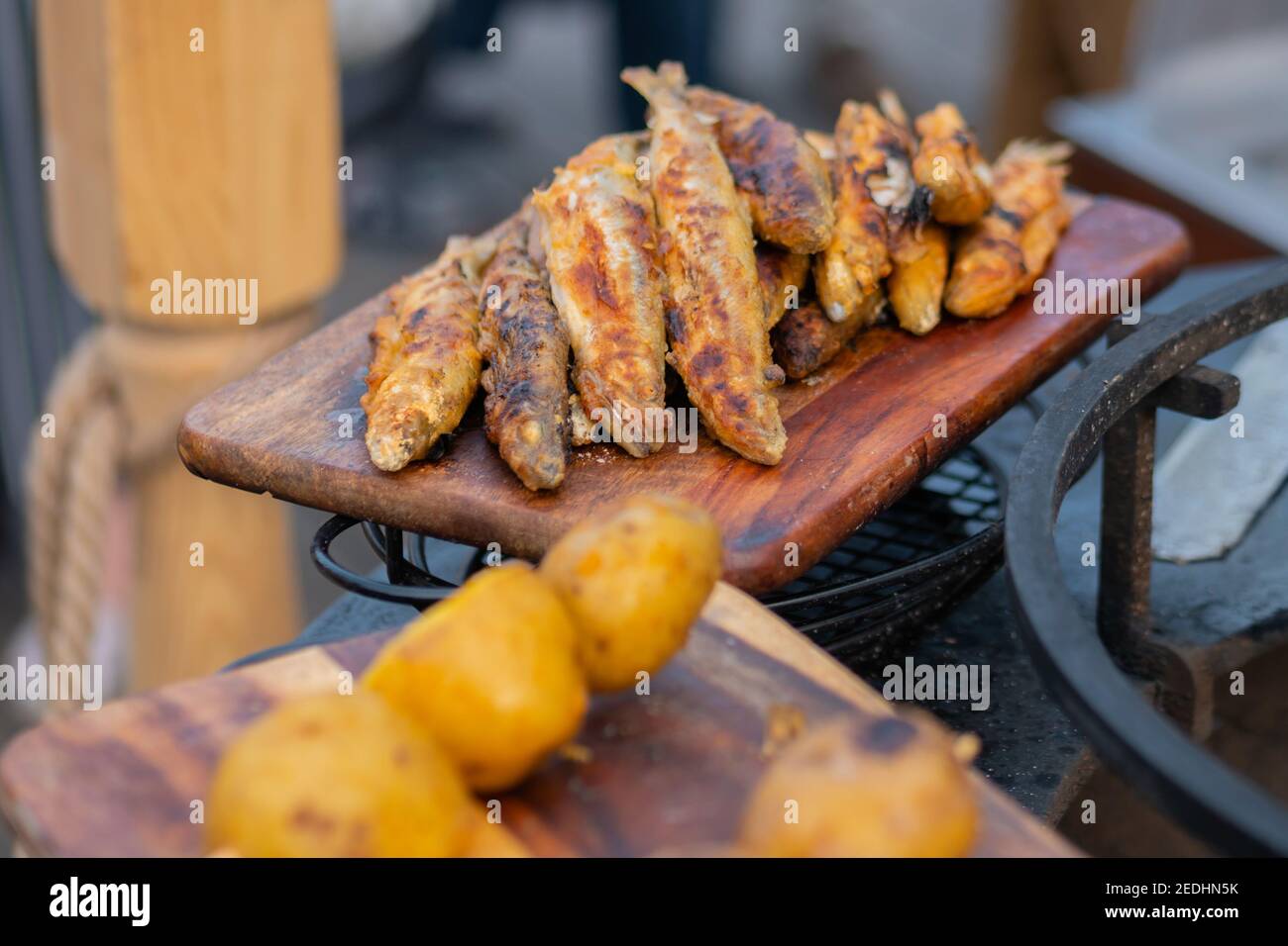 Tasty roasted smelt fish hi-res stock photography and images - Alamy