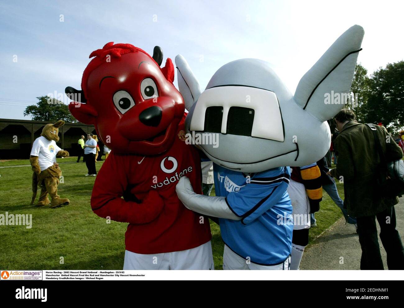 Manchester city mascot moonchester hi-res stock photography and images ...