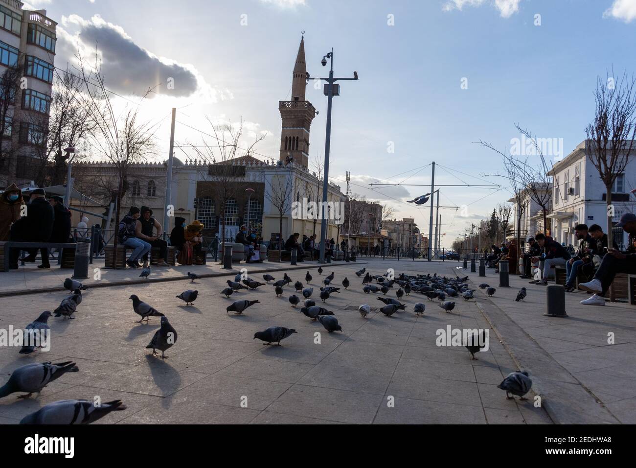 A beautiful view of the EL Atik mosque in Setif city Stock Photo - Alamy