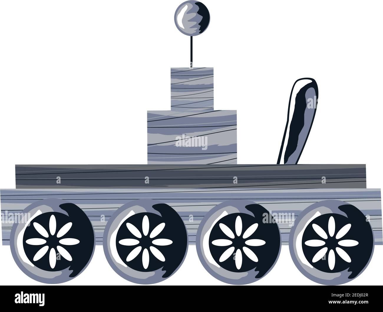 space rover scientific research icon isolated vector illustration Stock ...