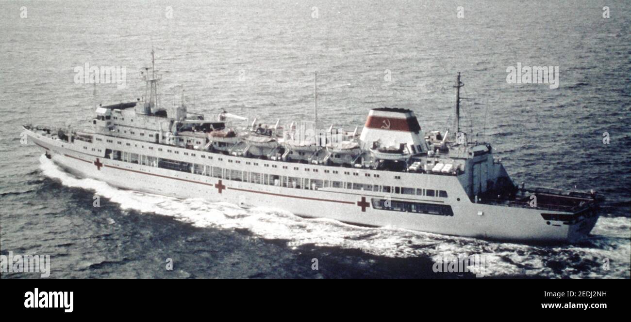 Ob' class hospital ship in 1982 Stock Photo - Alamy