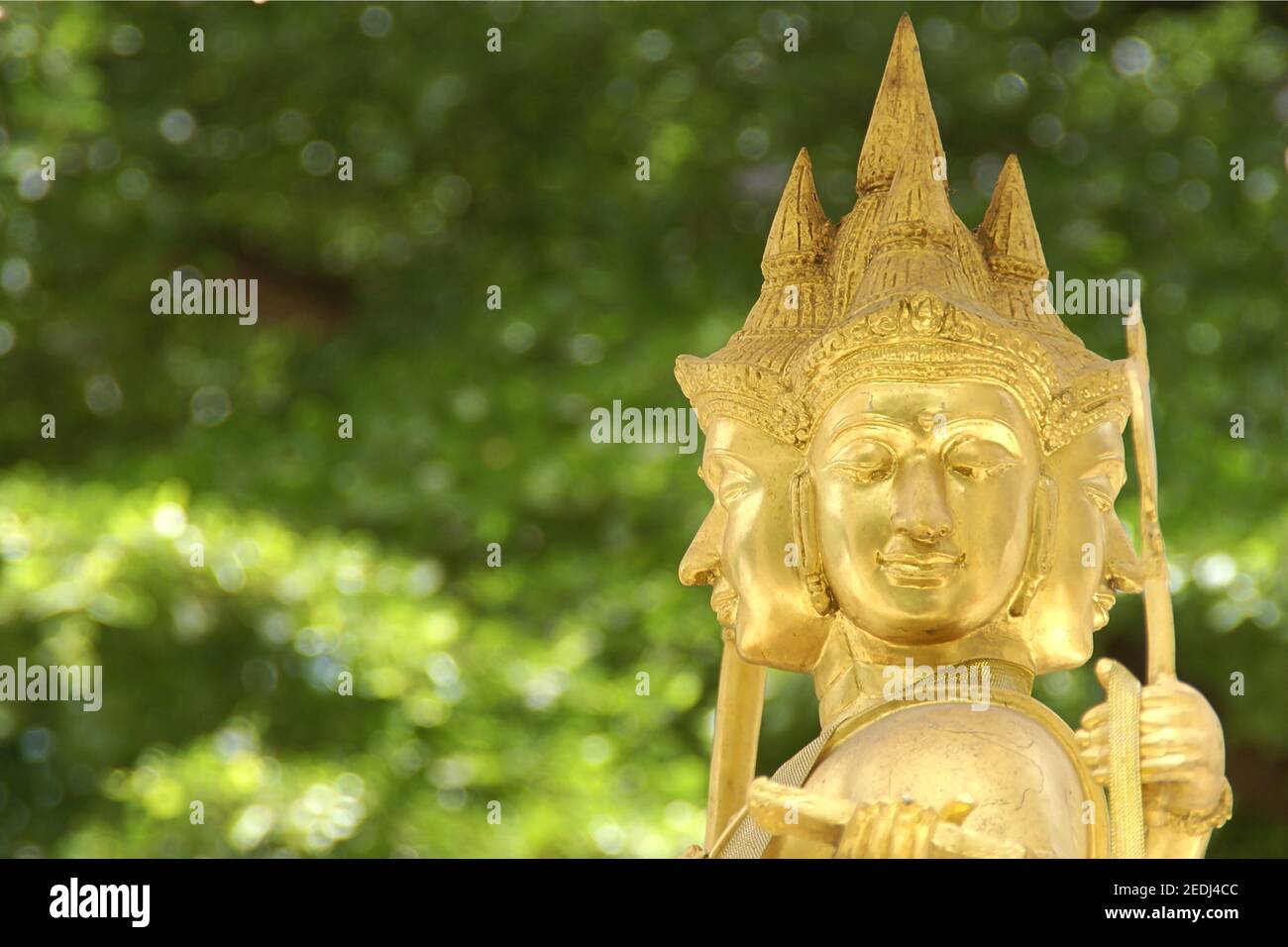 Four Faces Brahma in a Shrine Stock Photo - Alamy