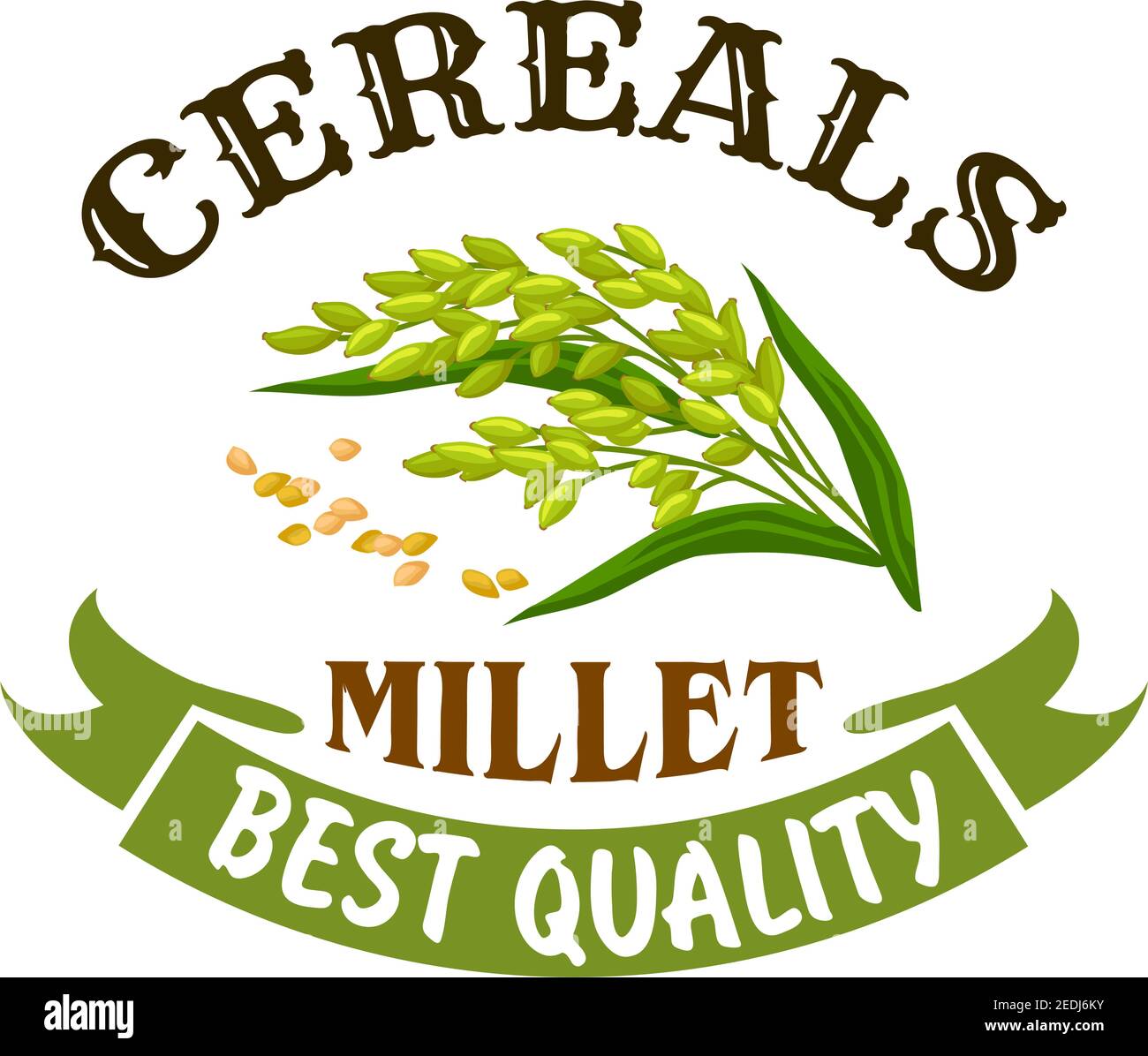 Millet food seed Stock Vector Images - Alamy