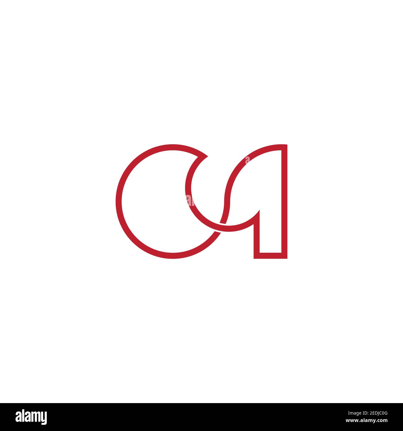letter c q simple infinity overlapping design vectors Stock Vector ...