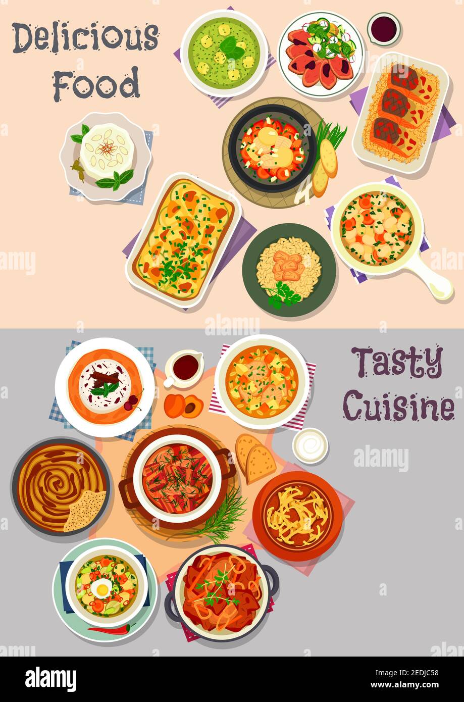 Beef pies Stock Vector Images - Alamy