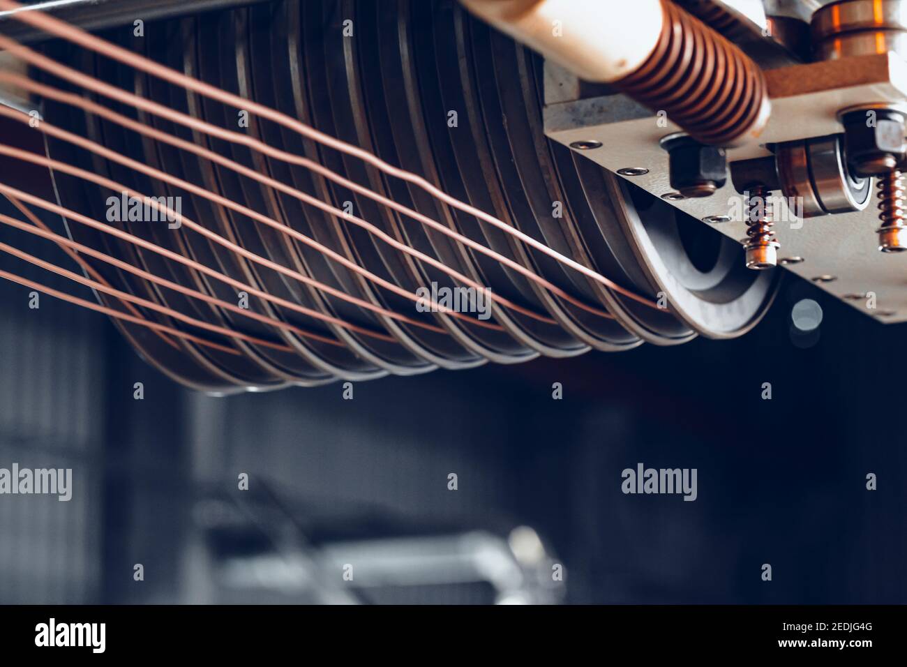 Production of cable wire at cable factory Stock Photo - Alamy