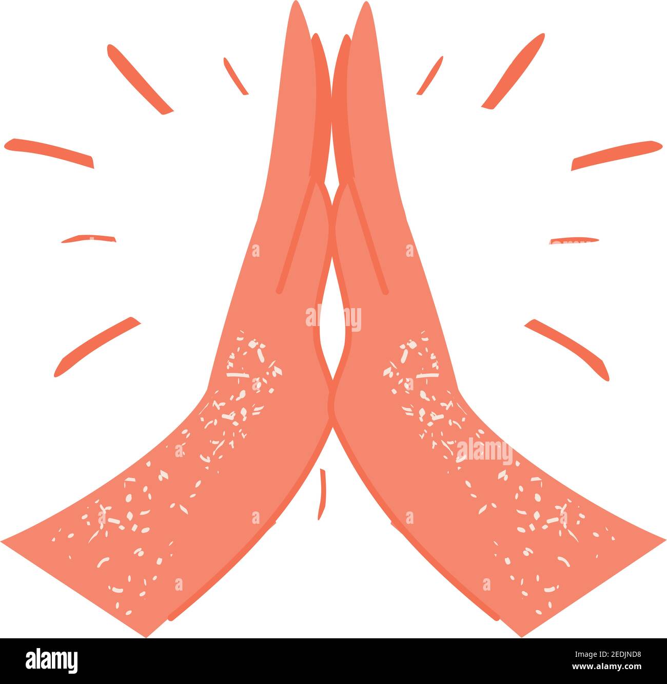 two hands giving a high five for great work vector illustration Stock ...