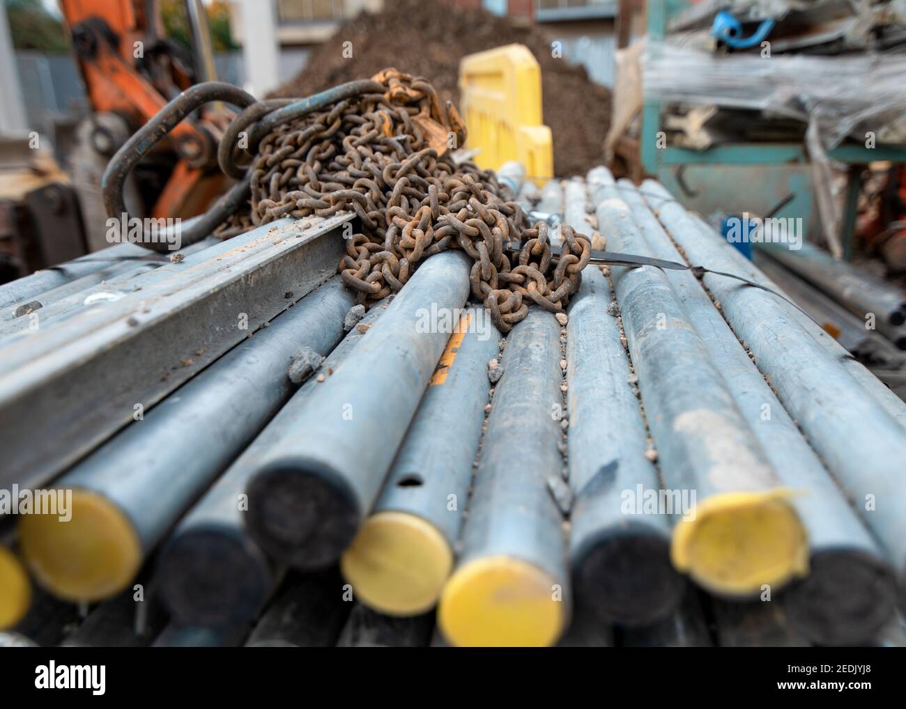 The falsework Decking system legs for construction of suspended ...