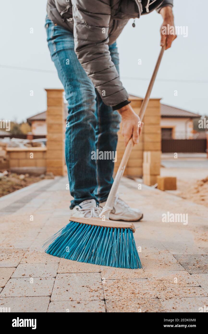 Concrete broom texture hi-res stock photography and images - Alamy