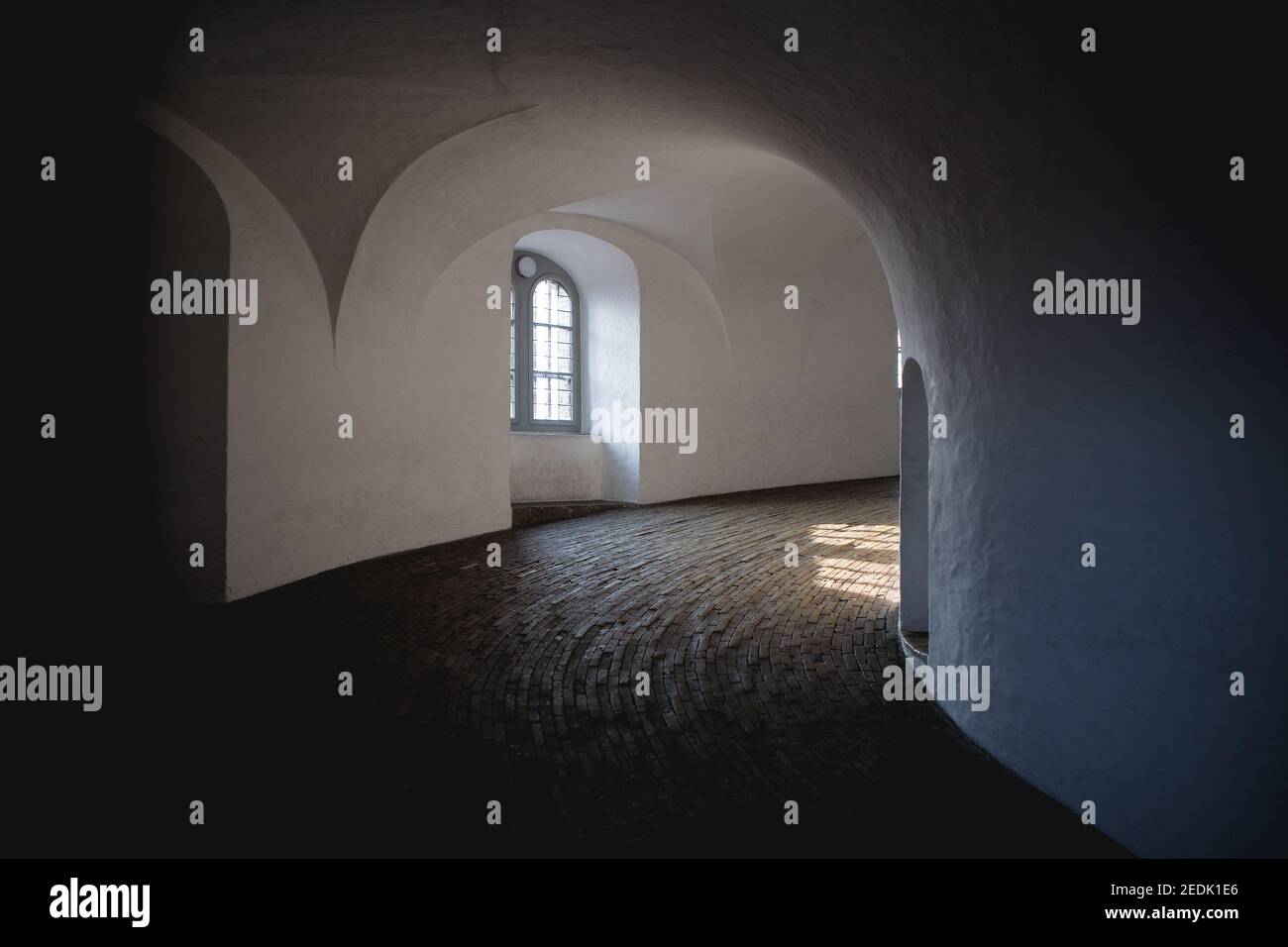 Interior of Round Tower in Copenhagen Stock Photo - Alamy