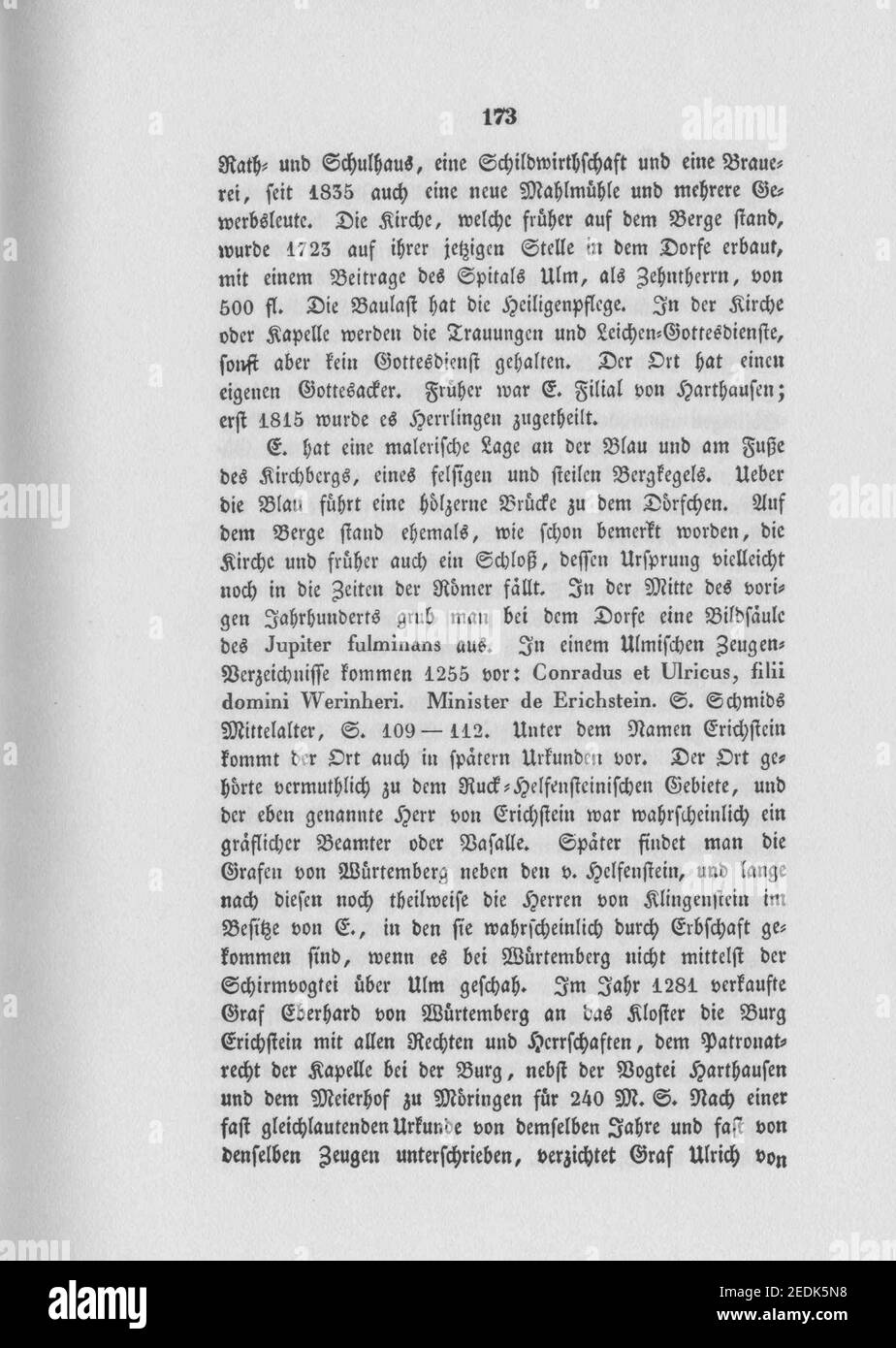 Oberamt Ulm Seite 173 Stock Photo - Alamy