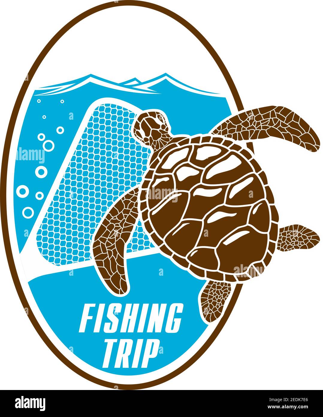 Turtle fishing net Stock Vector Images - Alamy