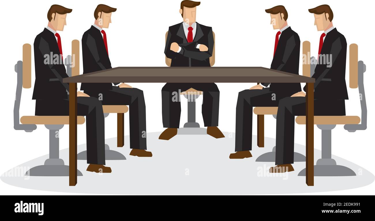 Businesspeople in conference room Stock Vector Images - Alamy