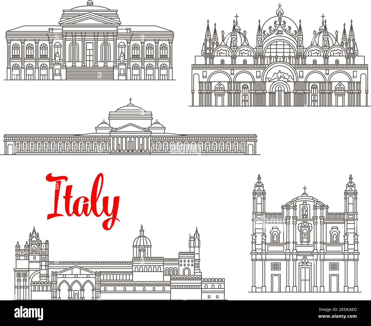 Landmark theatre building Stock Vector Images - Alamy