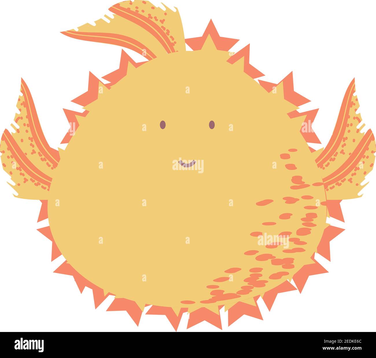 Pufferfish Illustration Cut Out Stock Images & Pictures - Alamy