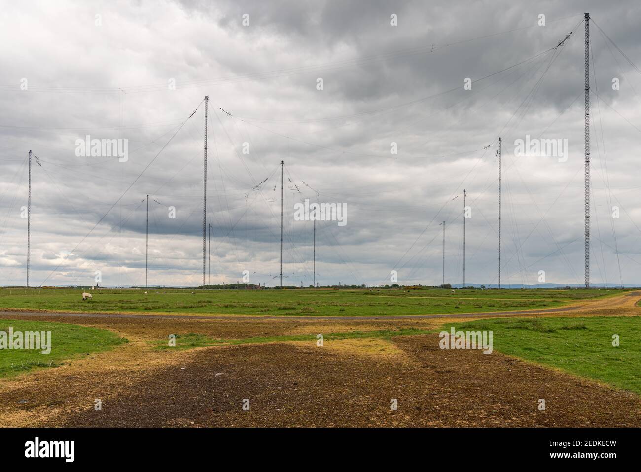 The Anthorn Radio Station, between Anthorn and Cardurnock, Cumbria ...