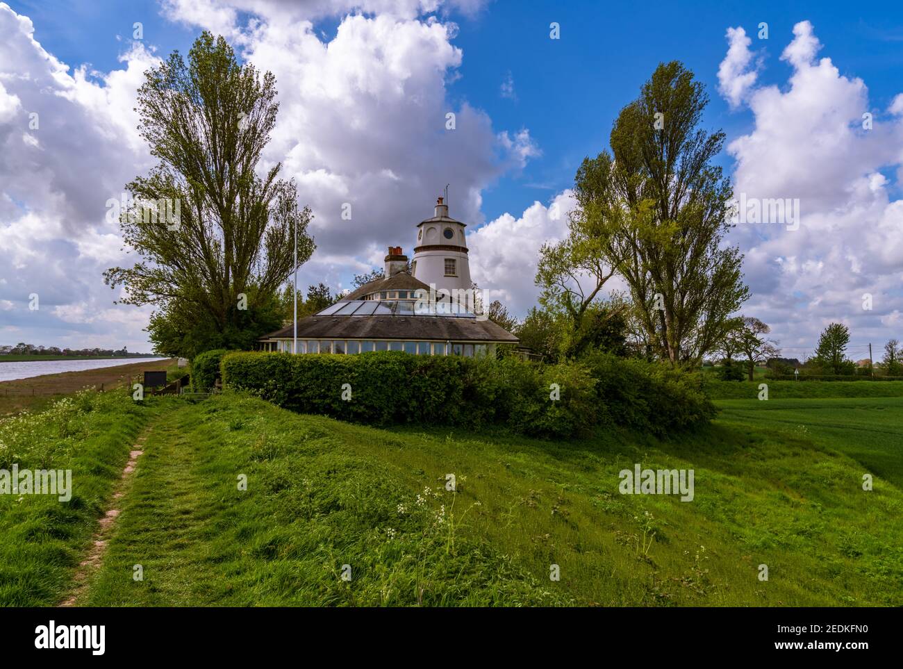 Guy's Head, Lincolnshire, England, UK - April 26, 2019: The River Nene ...