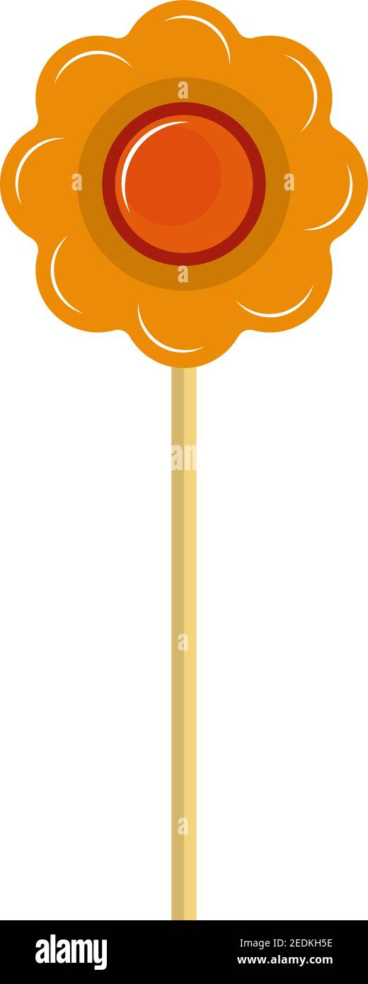 Vector sweet flower shaped lollipop candy on white Stock Vector Image ...