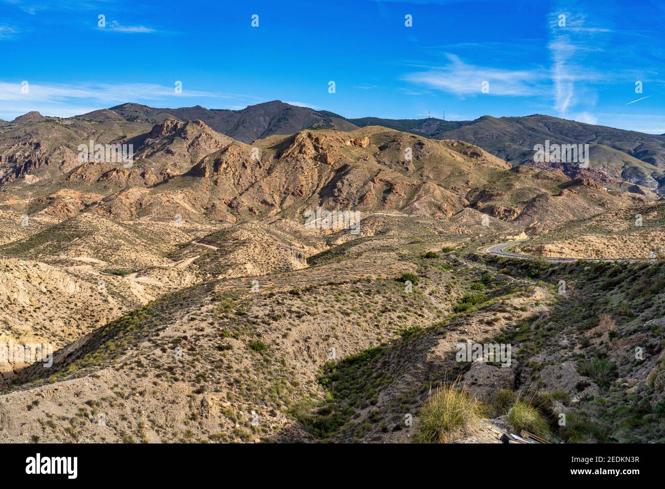 Tabernas desert, Desierto de Tabernas. Europe only desert. Almeria ...