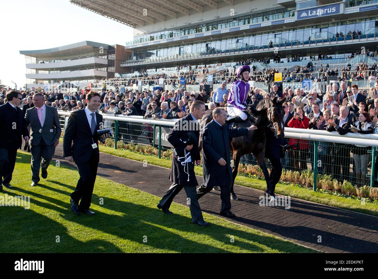 Horse racing racing post trophy doncaster racecourse hi-res stock ...