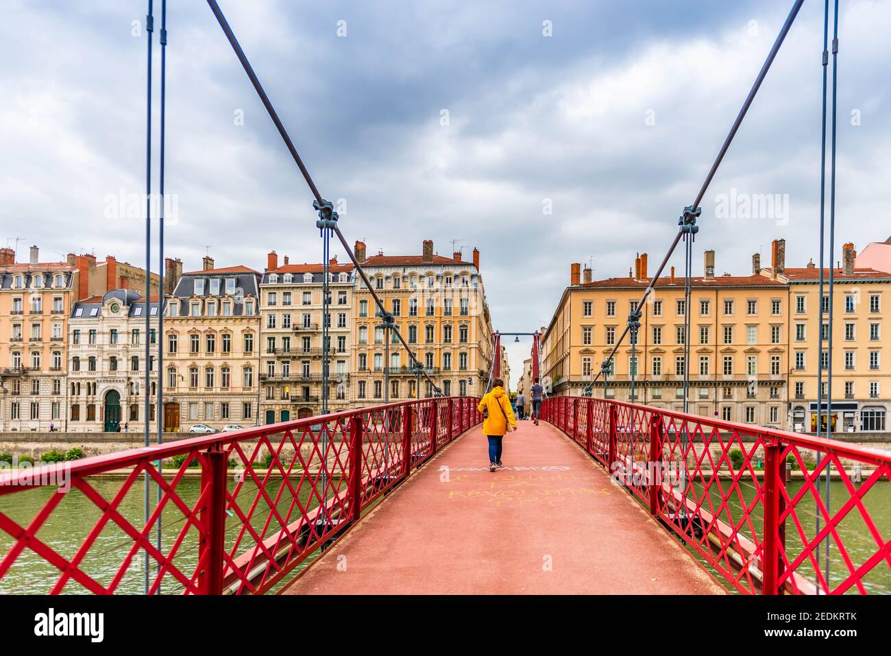 Pedestrian bridge in lyon hi-res stock photography and images - Alamy