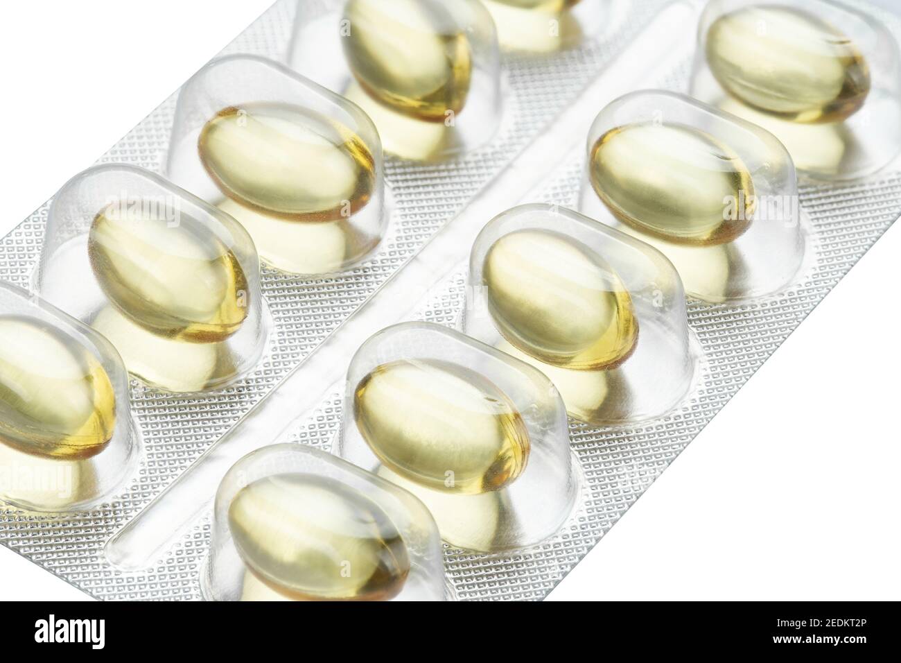 Tablets blister on a on white background. Layout of tablets packaging ...