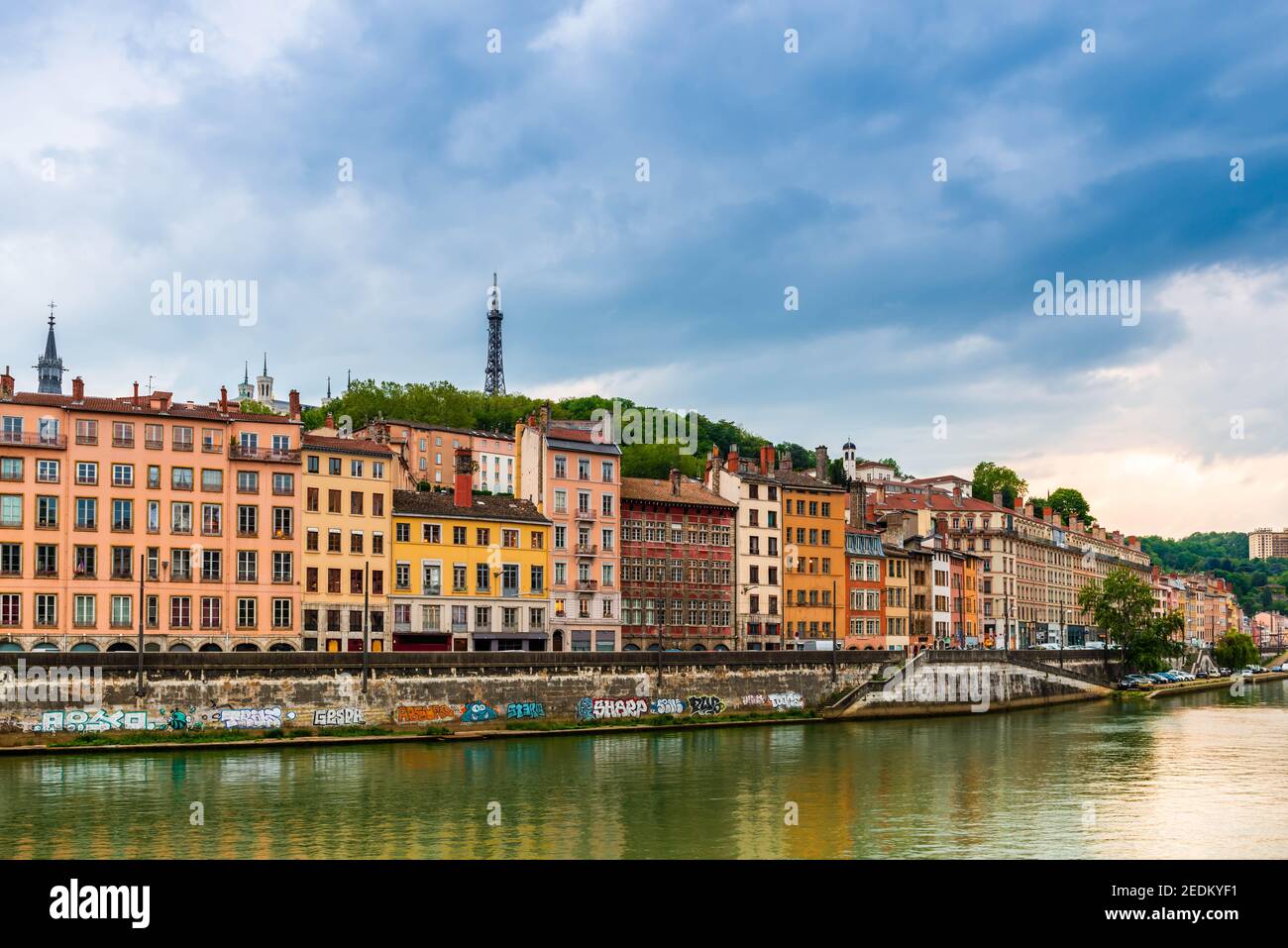 Banks rhone river lyon france hi-res stock photography and images - Alamy