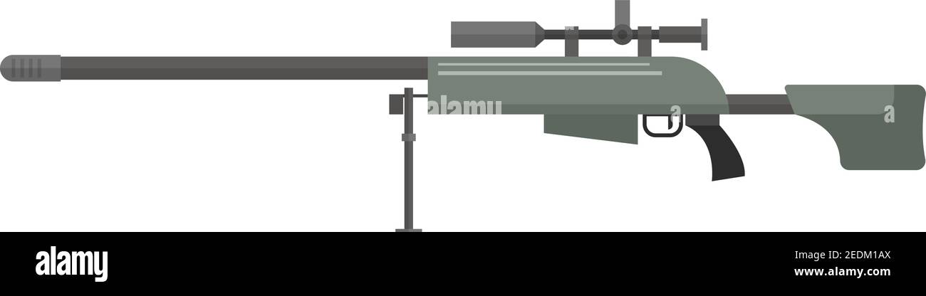 Vector anti-materiel rifle isolated on white background Stock Vector ...