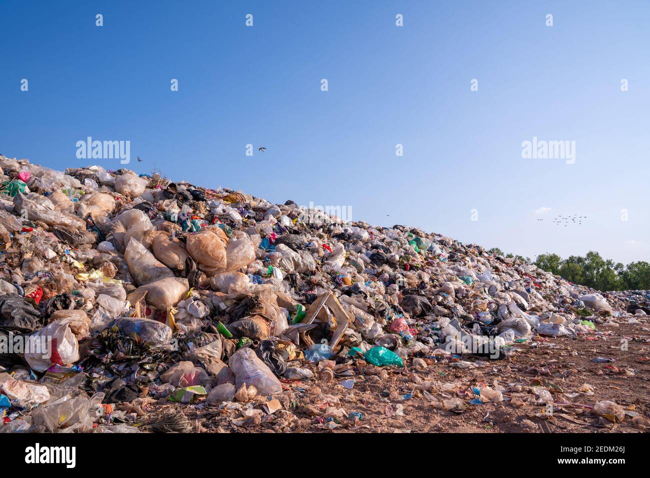 large garbage pile, global warming Stock Photo - Alamy