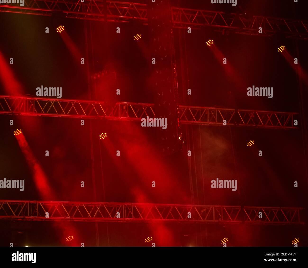 Red spot lights in a music concert Stock Photo - Alamy