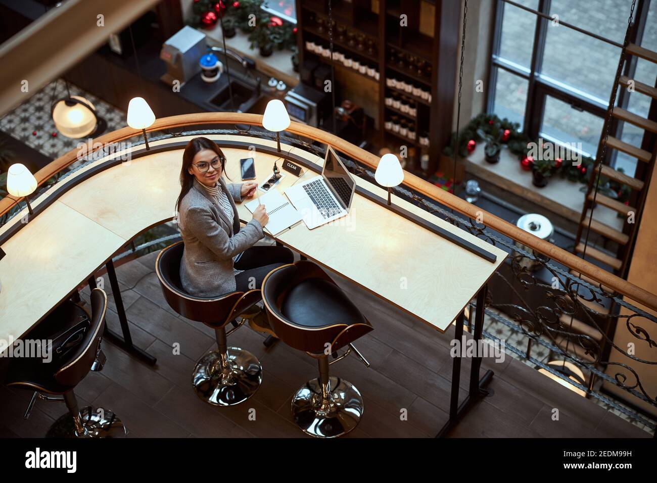 Looking upwards to camera hi-res stock photography and images - Alamy