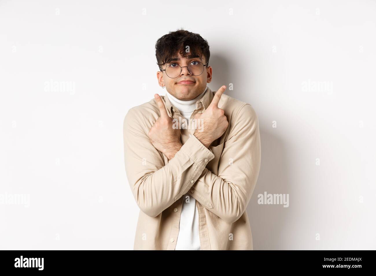 Guy Pointing Both Hands Meme