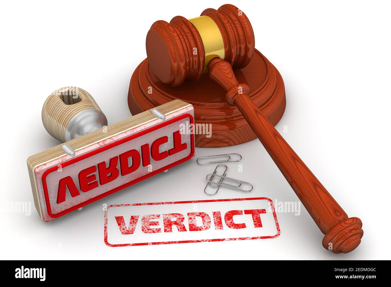 Judge's gavel illustration hi-res stock photography and images - Alamy
