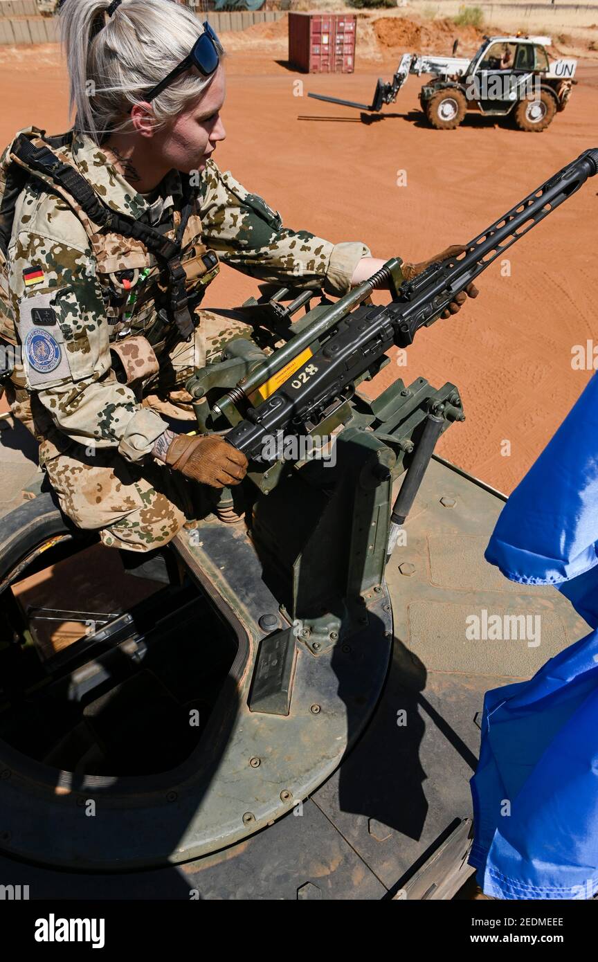 MALI, Gao, UN peace keeping mission MINUSMA, Camp Castor, german army ...