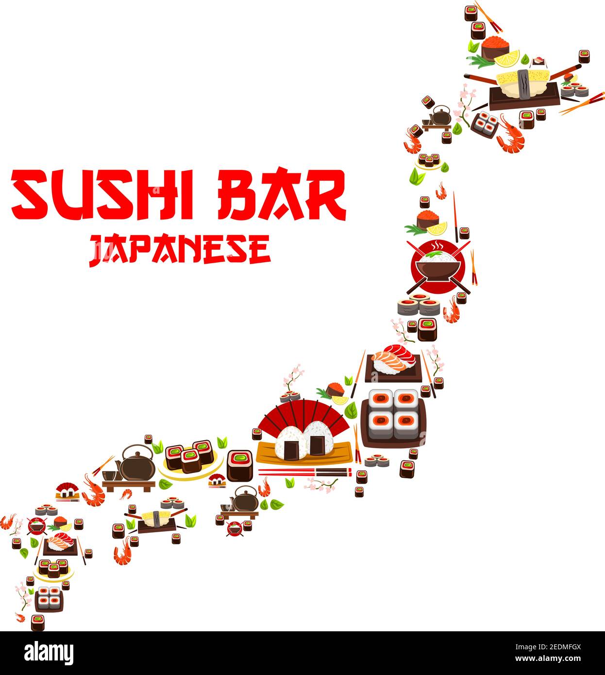 Japan map in japanese Stock Vector Images - Alamy