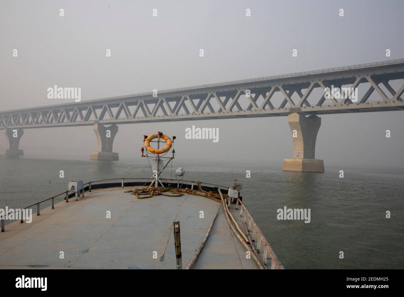 The Padma Bridge is a multipurpose road-rail bridge across the Padma ...