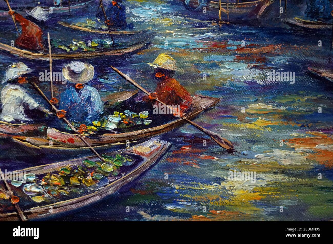 Thailand floating market colour hi-res stock photography and images - Alamy