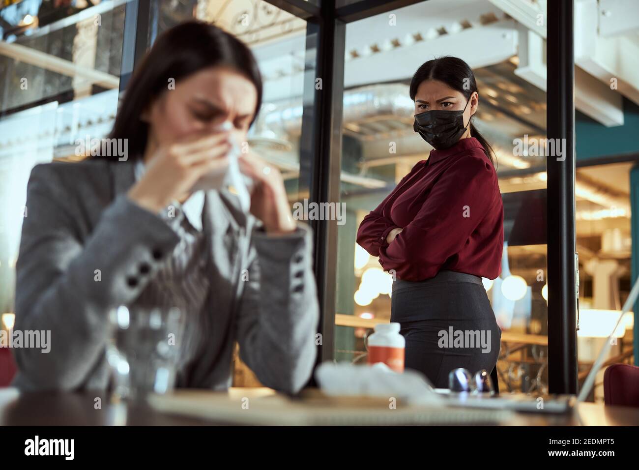 Colleague sickness hi-res stock photography and images - Alamy